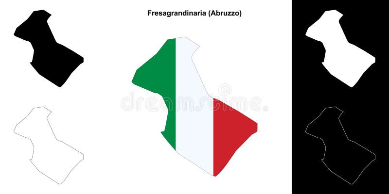 Fresagrandinaria Outline Map Stock Illustrations – 1 Fresagrandinaria ...