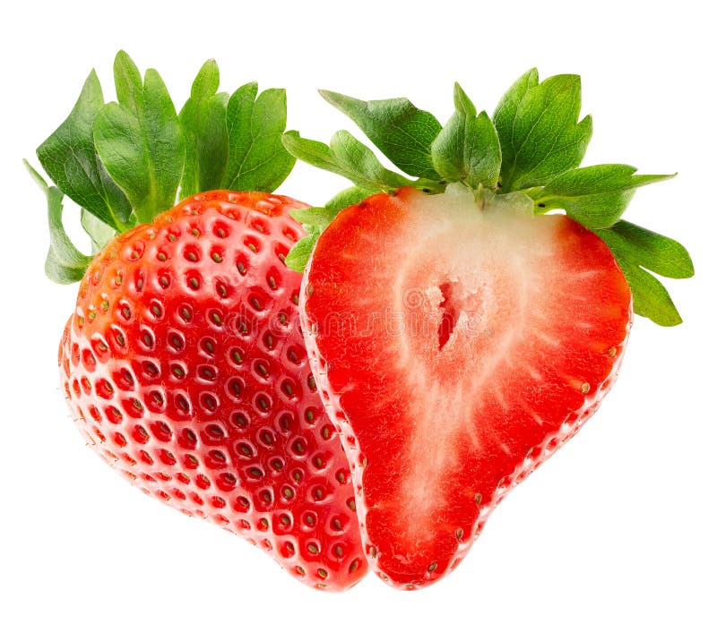 Fresas Aisladas En Un Fondo Blanco Imagen de archivo - Imagen de primer ...