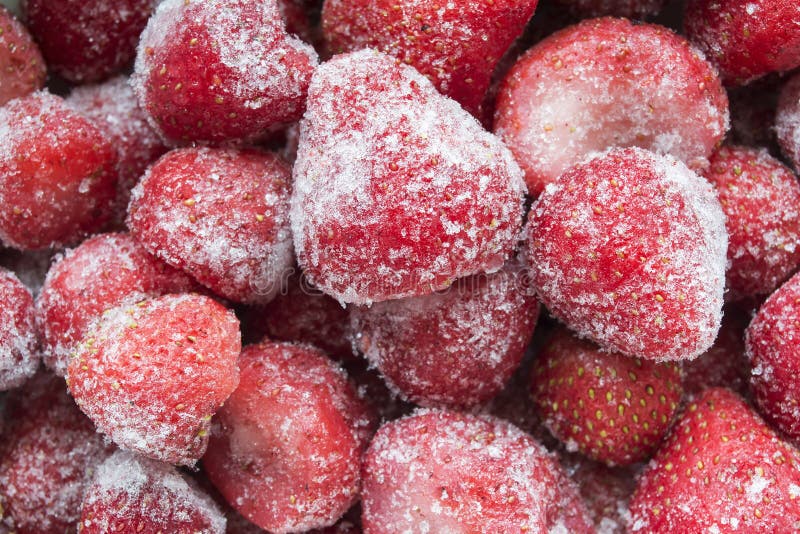 Fresas congeladas imagen de archivo. Imagen de sabroso - 38475897