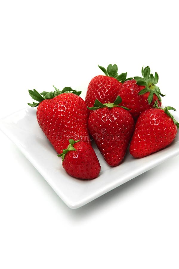 3 fresas perfectas imagen de archivo. Imagen de postre - 24410905