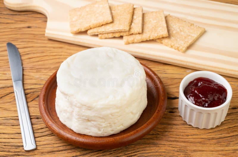 Frescal Cheese, Typical Brazilian Fresh White Cheese with Jam and ...