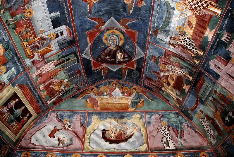 Old Fresco In Orthodox Church Stock Photo - Image of fresco, walls: 9837630