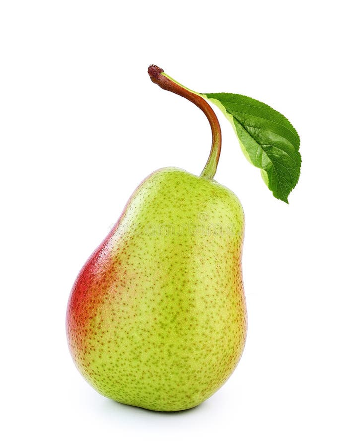 Pera Amarilla Fresca En El Fondo Blanco Imagen de archivo - Imagen de ...