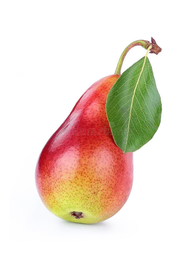 Pera Amarilla Fresca En El Fondo Blanco Imagen de archivo - Imagen de ...