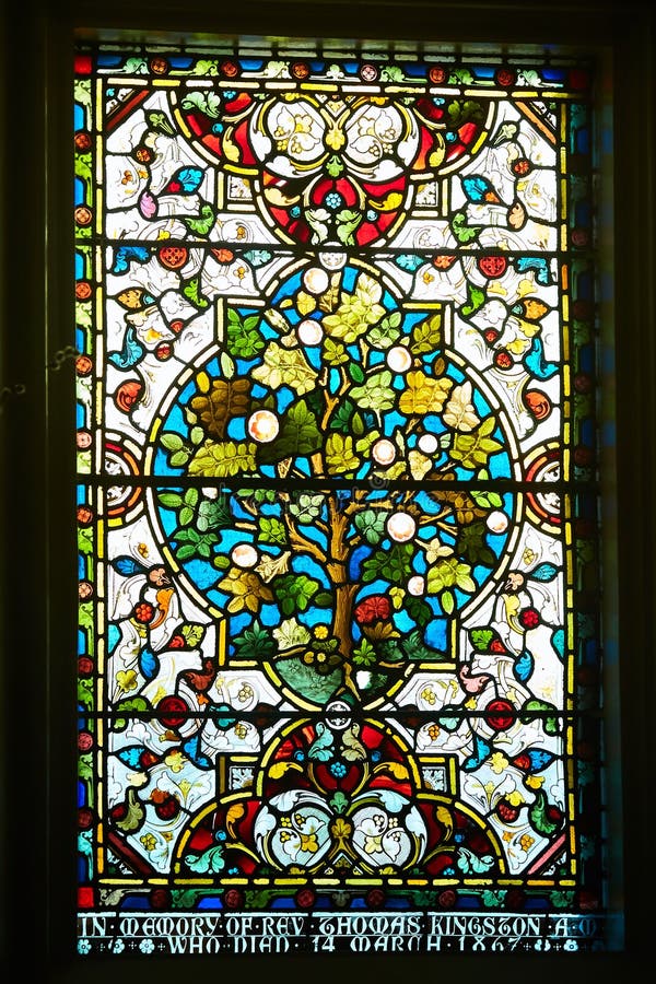 Fresco of the Church. Window in Church Editorial Stock Photo - Image of ...