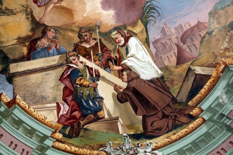 Fresco Painting on the Ceiling of the Church Editorial Stock Image ...