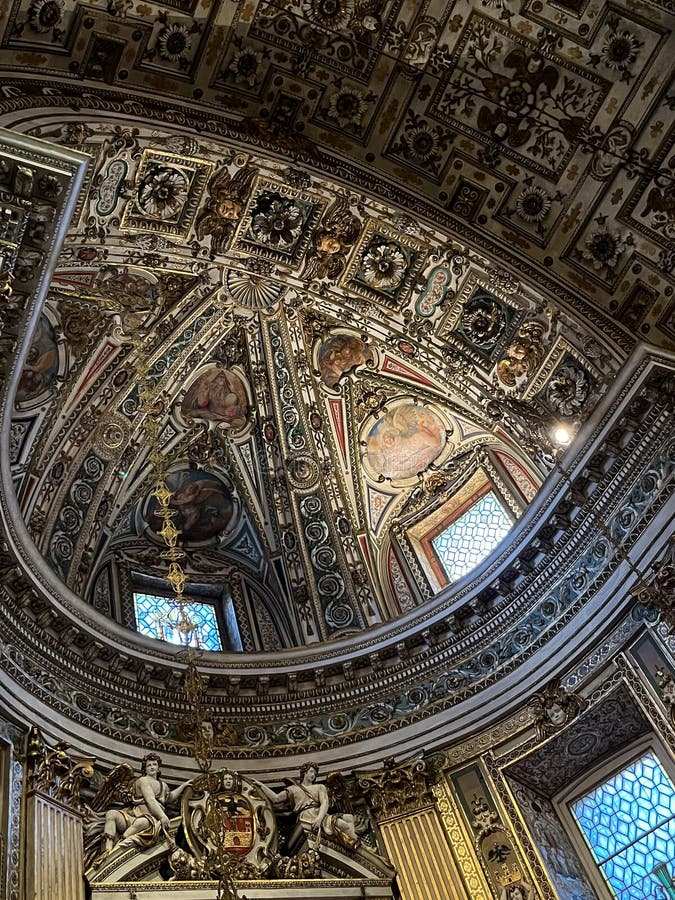 Frescoes on the Ceiling of the Basilica. Editorial Photography - Image ...