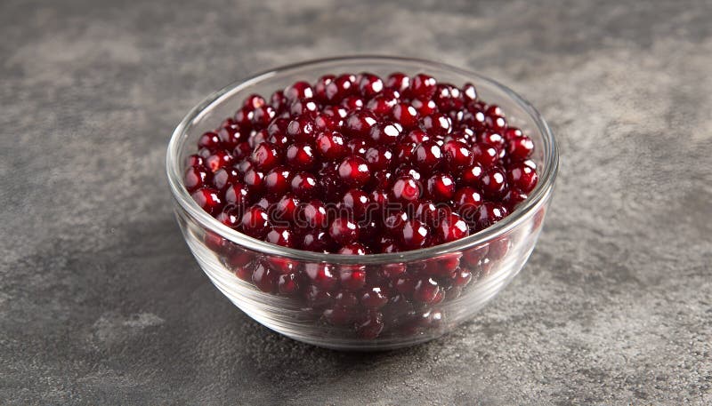 Fresh Acai Berries in Glass Bowl on Grey Table, Closeup Stock Photo ...