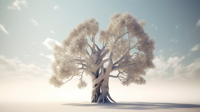 Fresh Air - Tree that Looks Like Lungs Stock Illustration ...