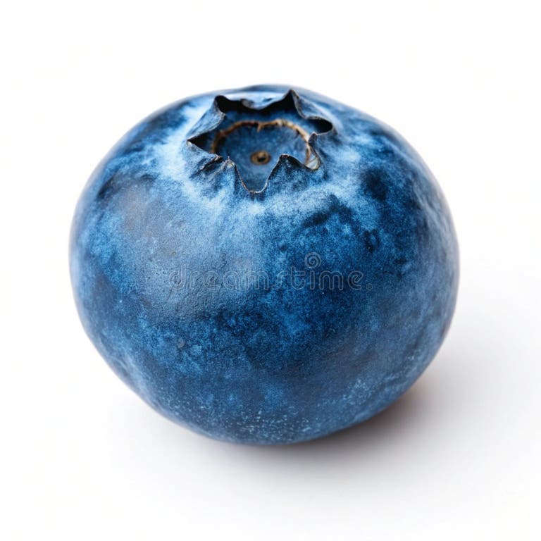 Fresh Allure of a Single Blue Haw Isolated on White Background Stock ...