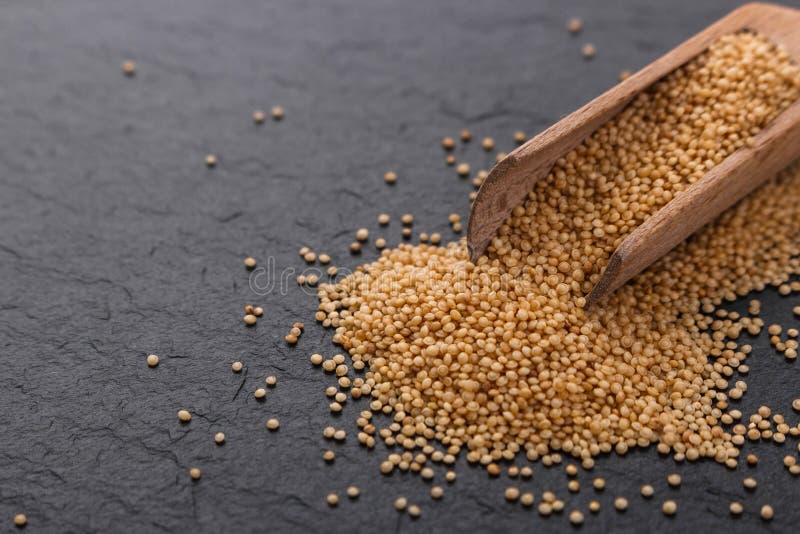 Fresh Amaranth Grains on a Rustic Background Stock Image - Image of ...