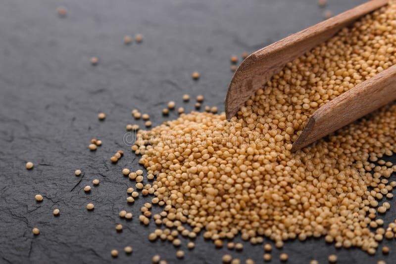 Fresh Amaranth Grains on a Rustic Background Stock Image - Image of ...