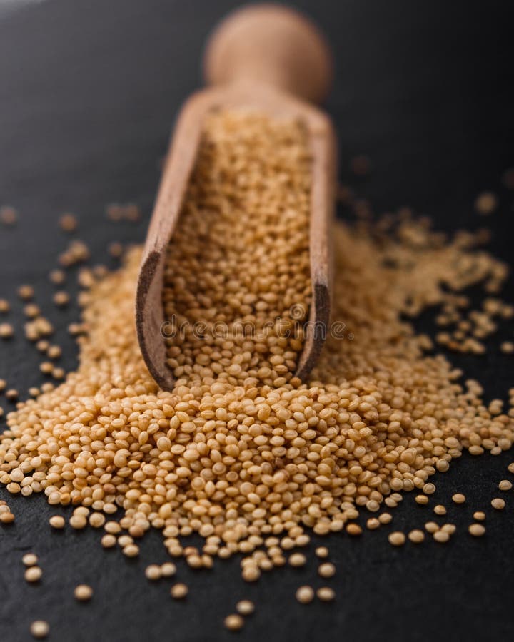 Fresh Amaranth Grains on a Rustic Background Stock Photo - Image of ...