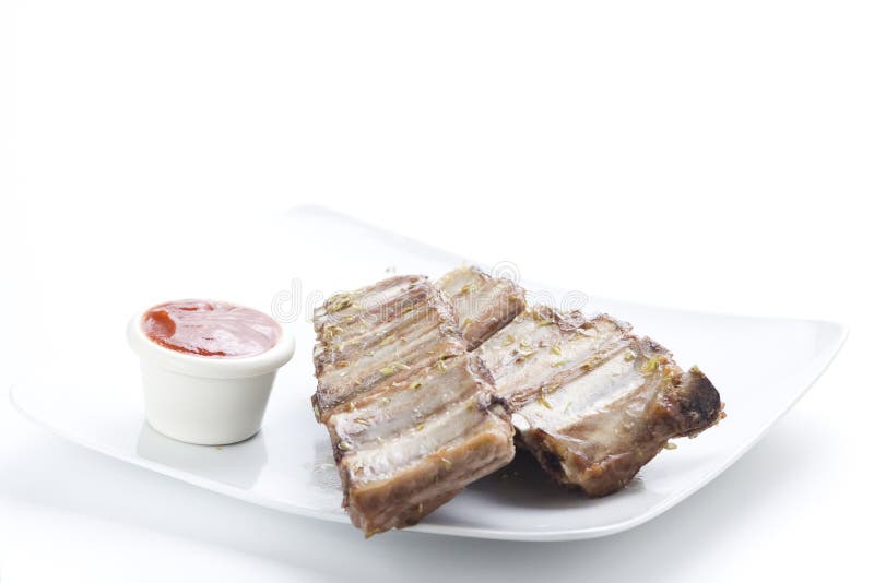 Fresh American Ribs Oregano Bbq Sausace Picture. Image: 8889574