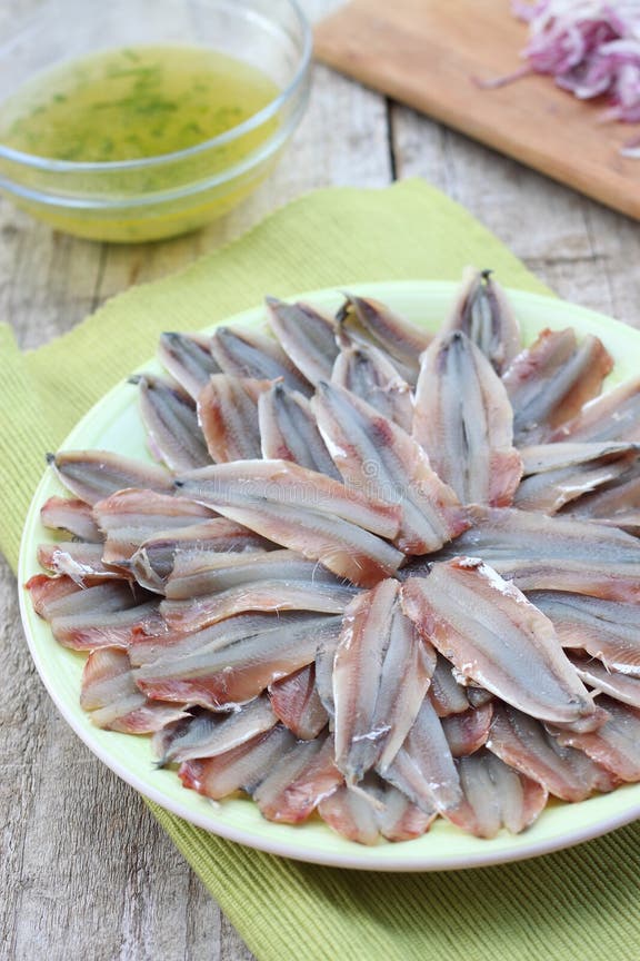 Fresh anchovies stock photo. Image of break, starter - 20923976