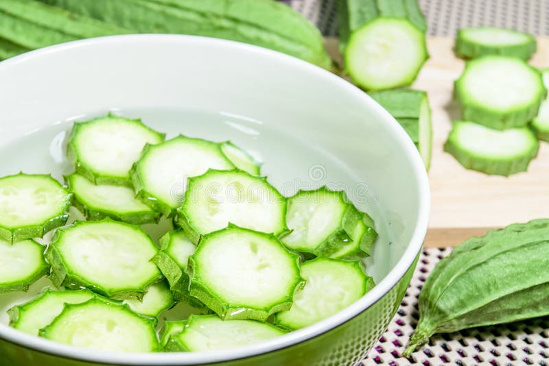 Fresh angled gourd stock image. Image of luffa, vegetable - 91895253