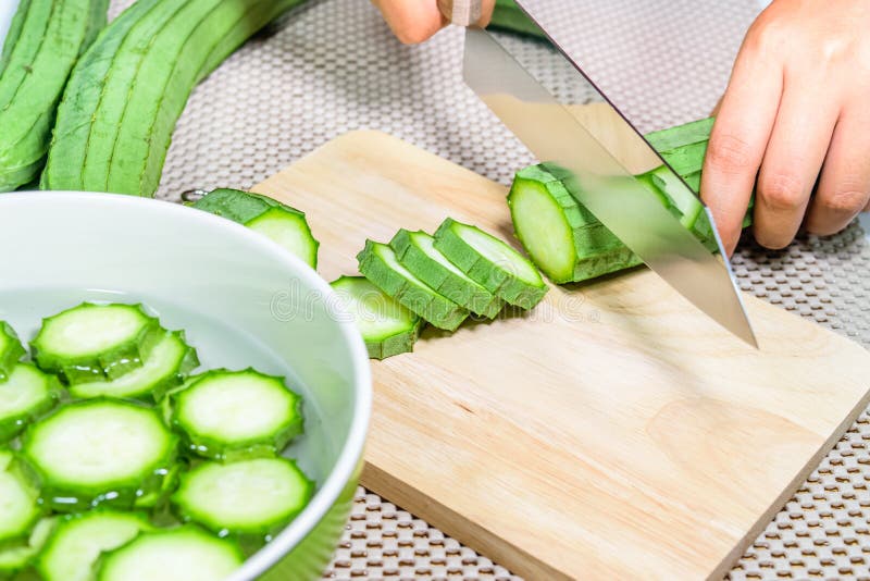 Fresh angled gourd stock photo. Image of food, plant - 91895288