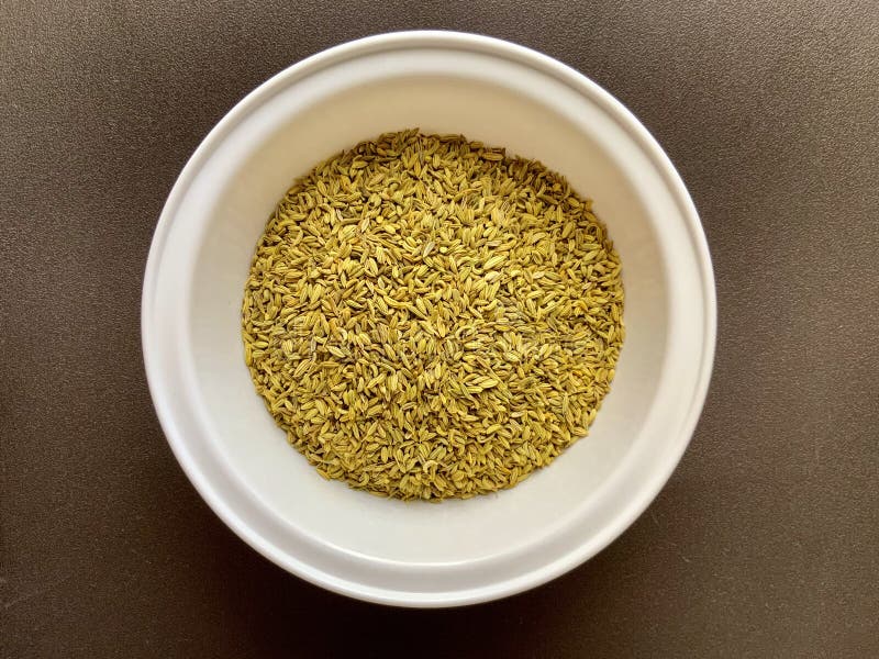 Fresh Anise, Also Called Aniseed in the White Bowl Stock Image - Image ...