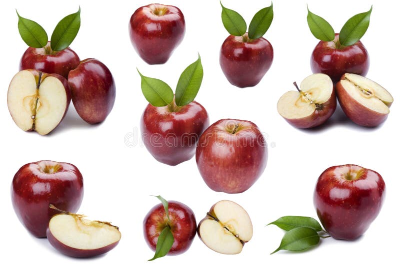 Fresh apple stock photo. Image of dessert, leaf, healthy - 15240838