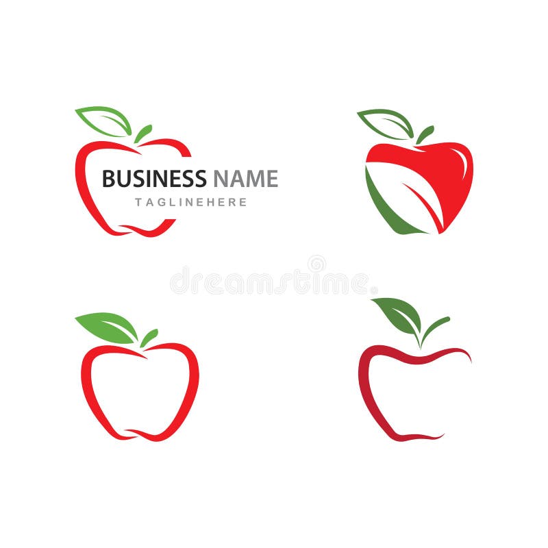 Fresh Apple logo stock vector. Illustration of fruity - 154873452