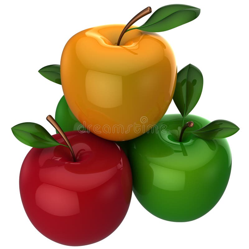 Orange and Apple 04 stock vector. Illustration of green - 6068981