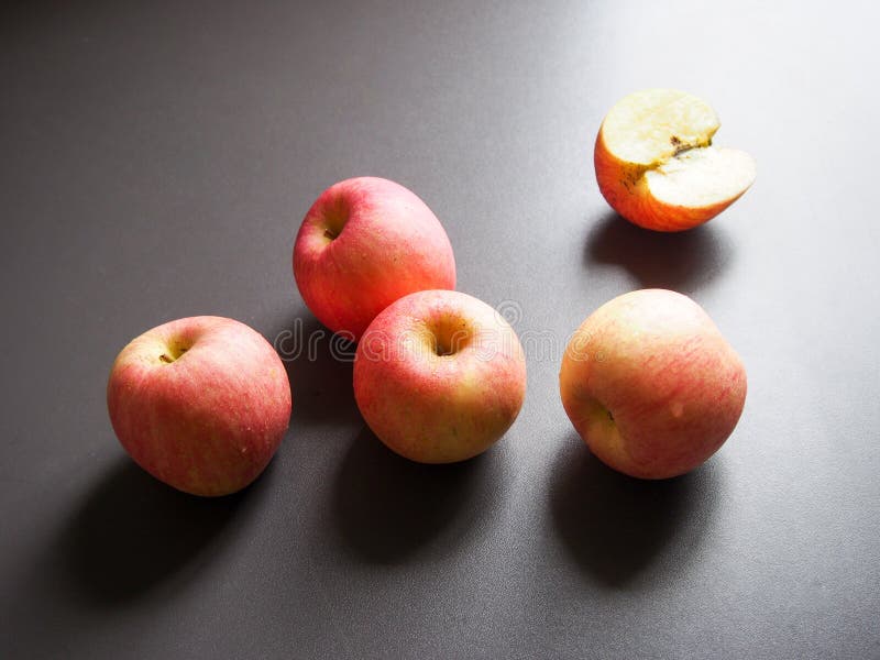 Fresh Apples stock photo. Image of shape, natural, pink - 73598044