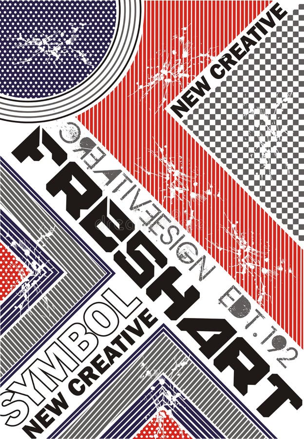 Fresh art stock vector. Illustration of cool, poster - 45126779