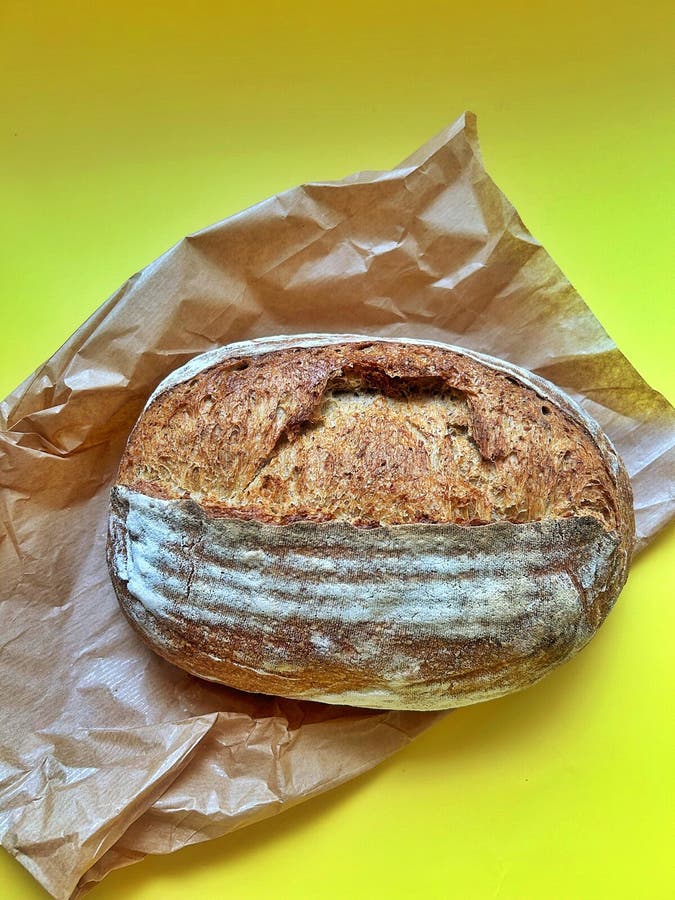 Fresh Artisan Bread, Sourdough Bread, Crusty Bread Stock Image - Image ...