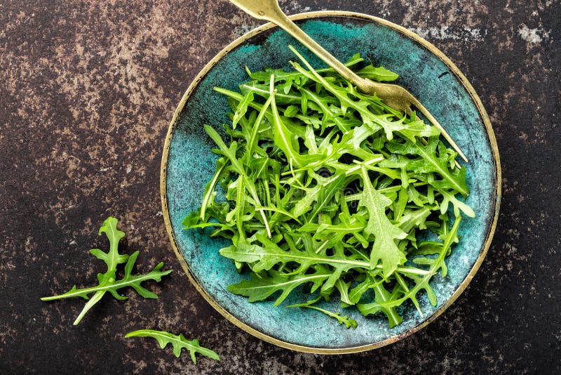Fresh arugula leaves stock photo. Image of eating, organic - 109113030