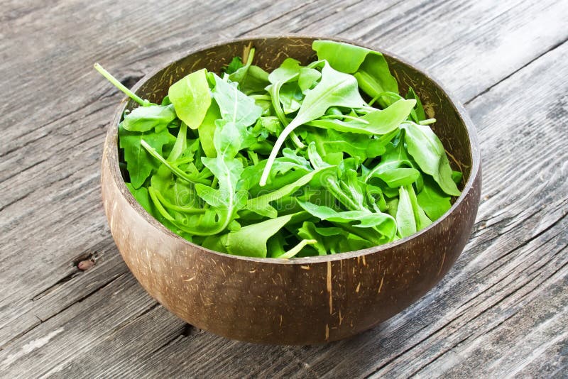 Fresh arugula salad stock photo. Image of eating, natural - 33503938