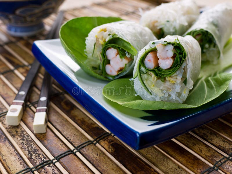 Fresh Asian Spring Roll stock photo. Image of paper, chinese - 22995774