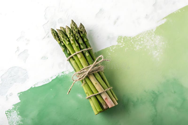 Fresh Asparagus Bundle Celebrating National Asparagus Month in Usa ...