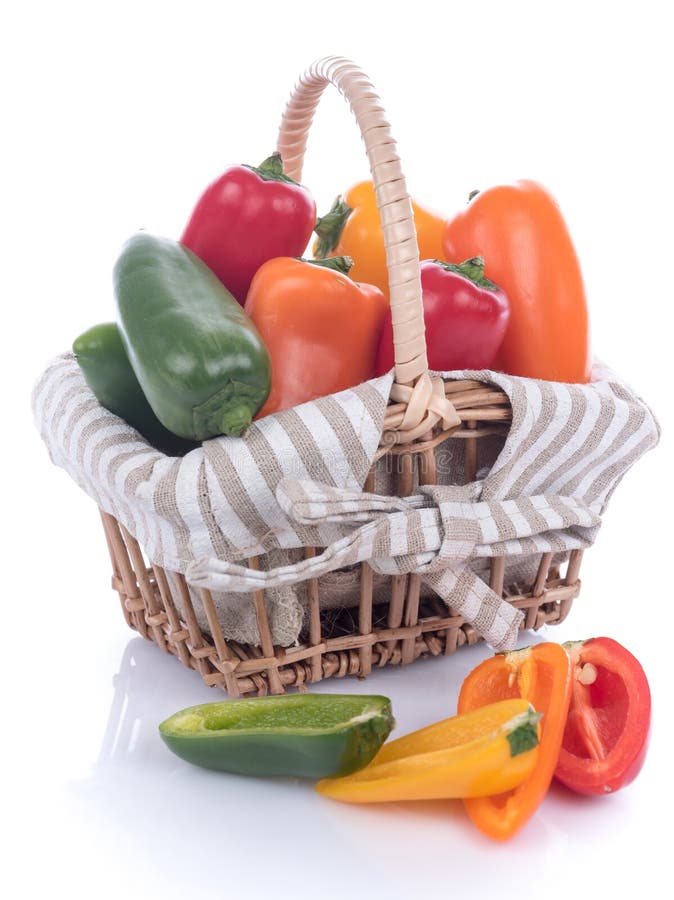 Fresh Assortment of Mini Peppers Stock Photo - Image of isolated, food ...