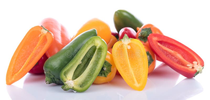 Fresh Assortment of Mini Peppers Stock Photo - Image of natural ...