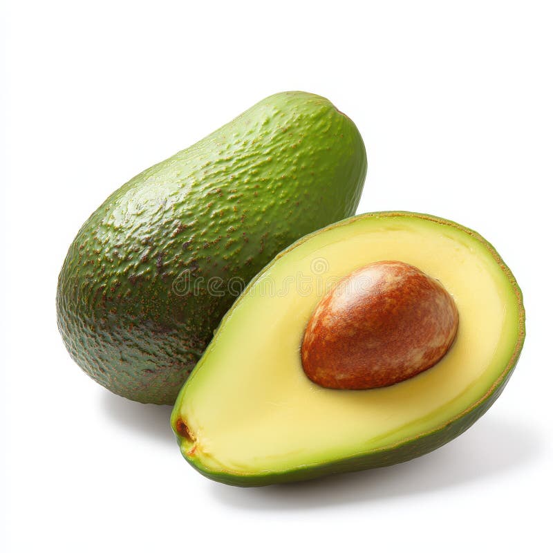Fresh Avocado with Vibrant Green Hue and Smooth Texture Stock ...