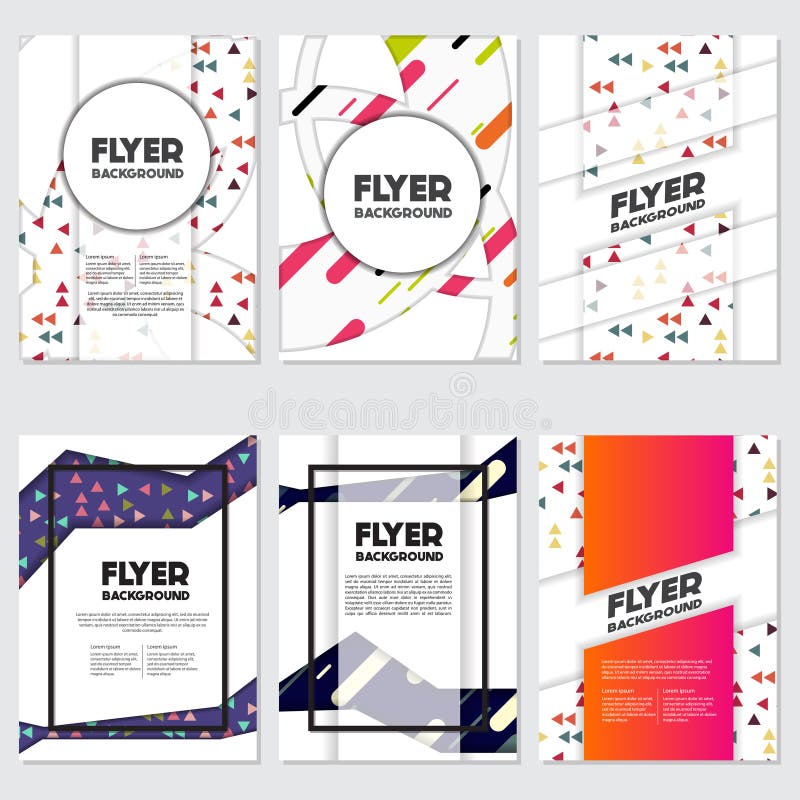 Fresh Background Flyer Style Background Design Template Stock Vector ...