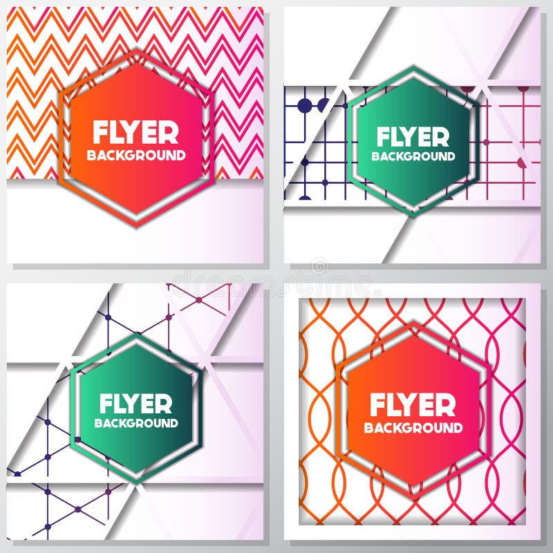 Fresh Background Flyer Style Background Design Template Stock Vector ...