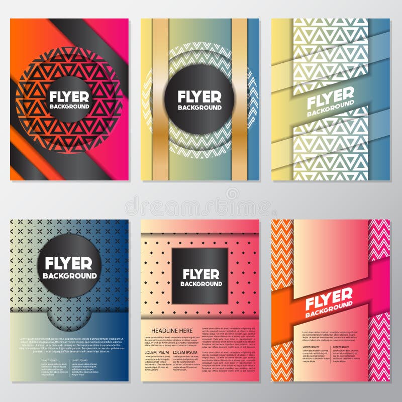 Fresh Background Flyer Style Background Design Template Stock Vector ...