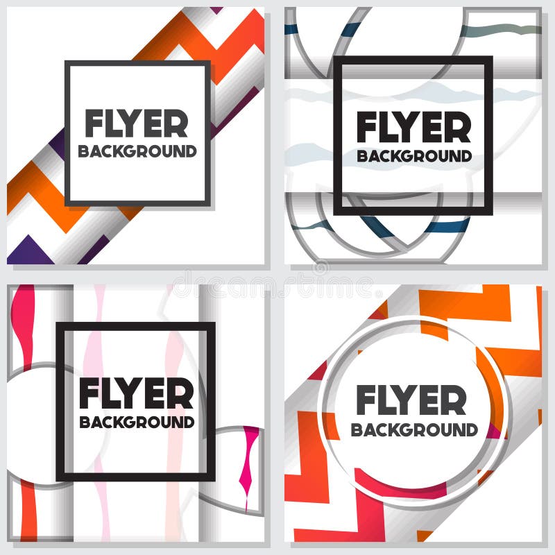 Fresh Background Flyer Style Background Design Stock Vector ...