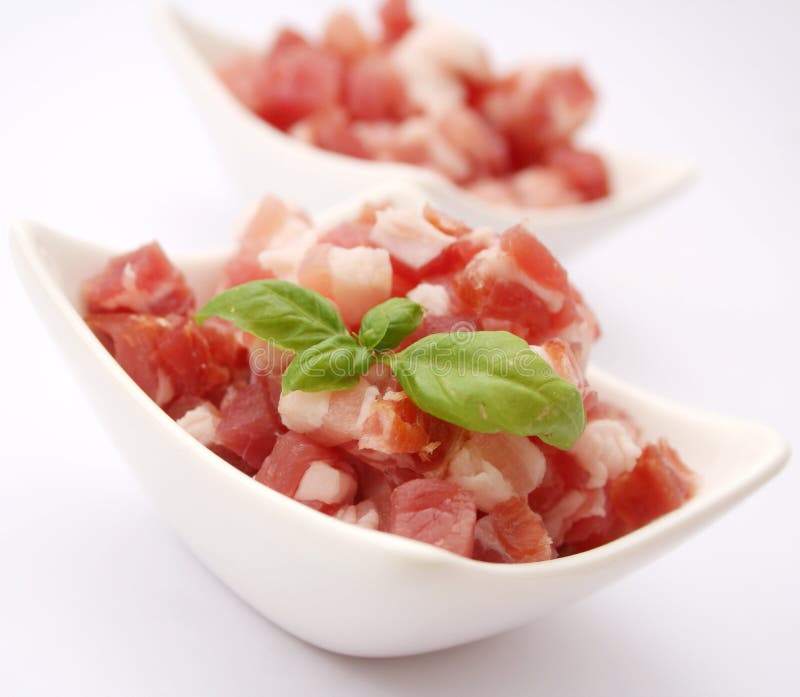 Fresh bacon stock photo. Image of carpaccio, snack, meal - 11509220
