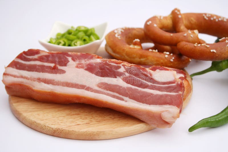 Fresh bacon stock image. Image of snack, buffet, meal - 11509365