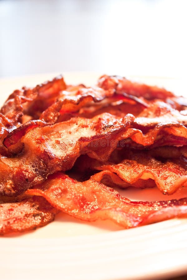Fresh Bacon stock image. Image of brunch, closeup, rasher - 37436545