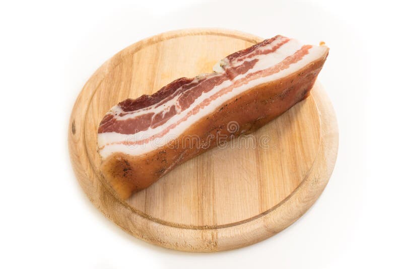 Fresh bacon stock image. Image of board, pork, cuisine - 48585059