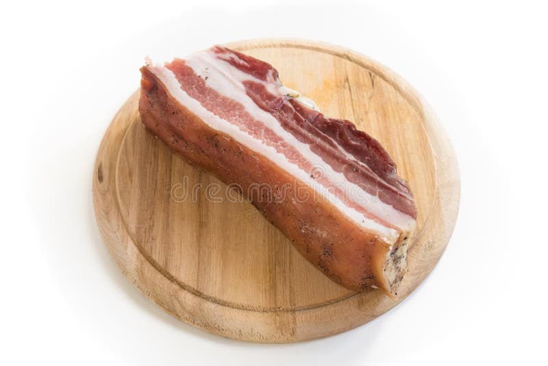 Fresh bacon stock photo. Image of pancetta, market, background - 48585262