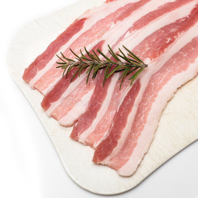 Fresh bacon stock photo. Image of pancetta, market, background - 48585262