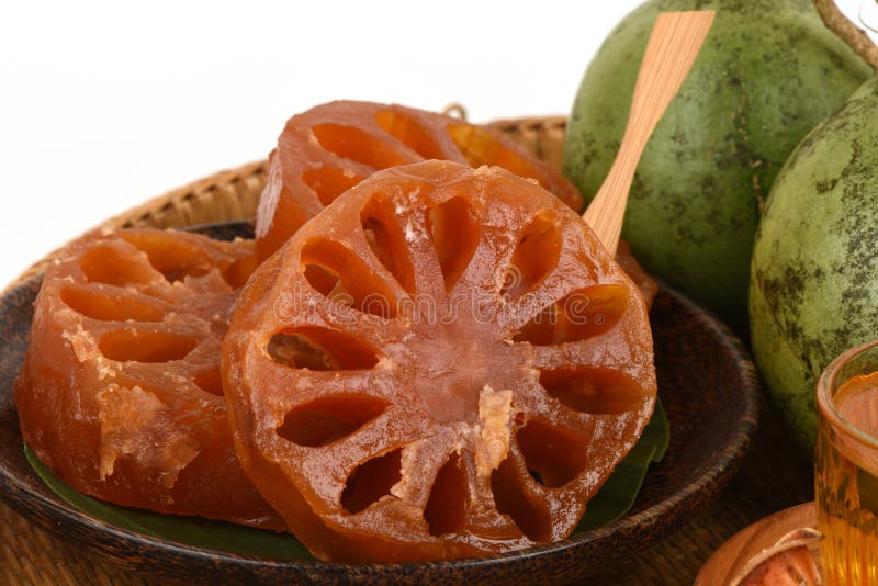 Fresh Bael and Candy Bael, Fruit of Thailand. Stock Image - Image of ...