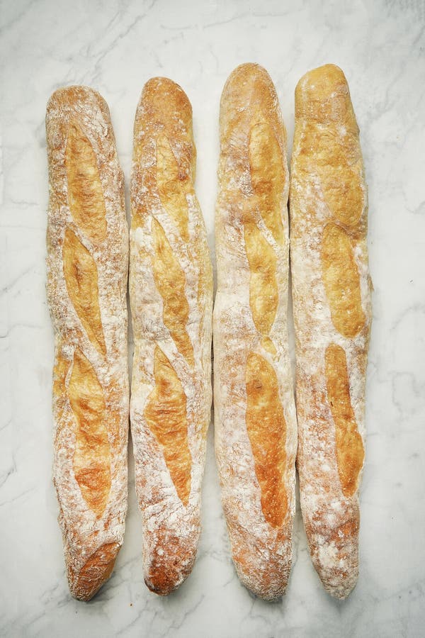 Fresh Baguette Bread, Close-up. French Loaf of Bread Stock Image ...