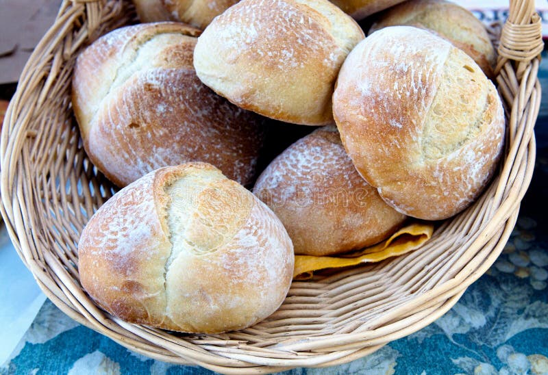 Bread rolls stock photo. Image of table, fresh, bakery - 25131664