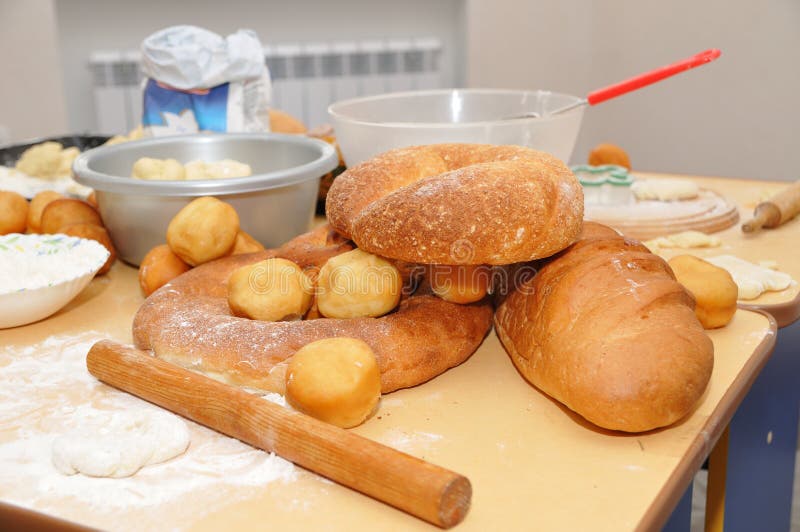 Fresh-baked bread stock image. Image of pastry, homemade - 8970383