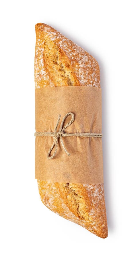 Fresh Baked Bread on White Background Stock Image - Image of crust ...